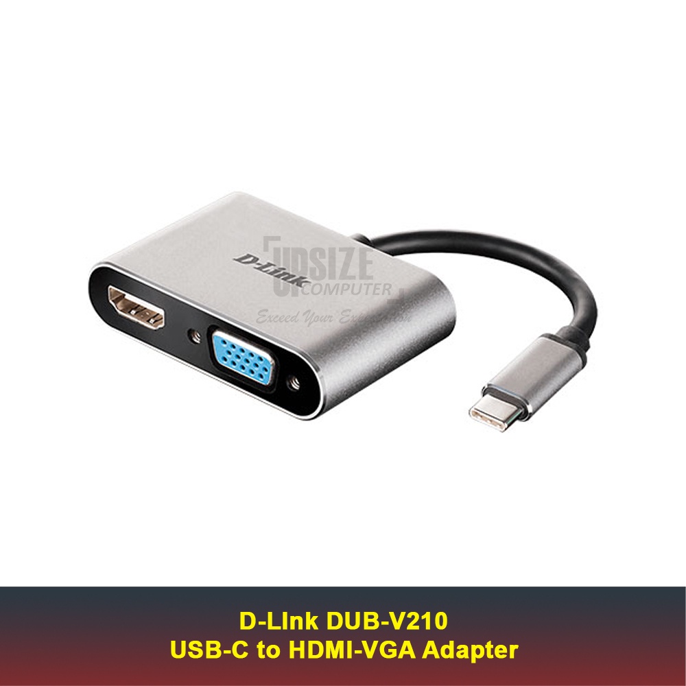 Jual D-LInk Adapter DUB-V210 USB-C to HDMI-VGA | Shopee Indonesia
