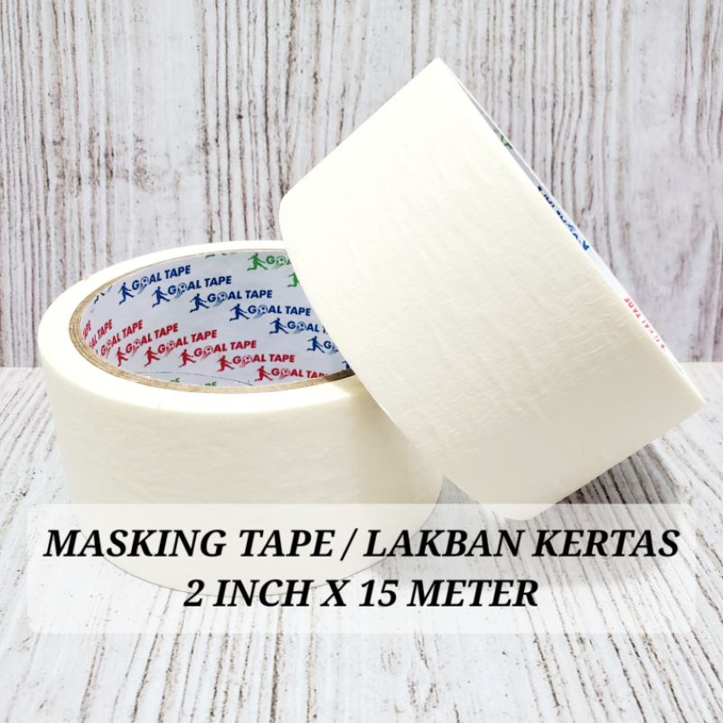 Jual MASKING TAPE / LAKBAN KERTAS BESAR 2 inch | Shopee Indonesia