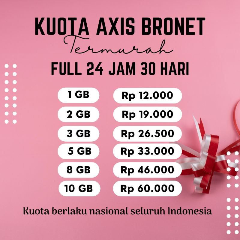 Jual Kuota Axis Bronet 30 Hari | Shopee Indonesia