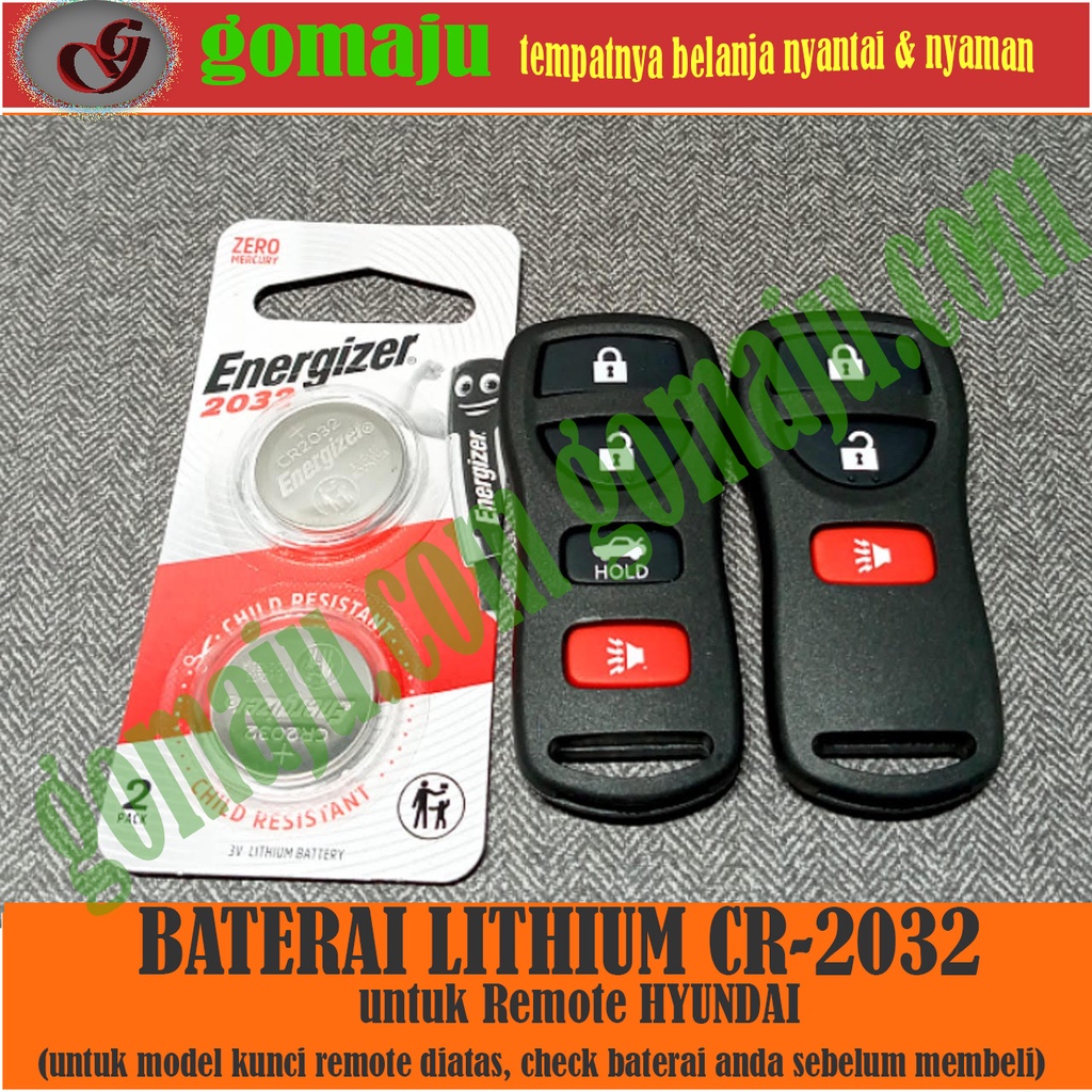 Jual BATERAI CR-2032 UNTUK REMOTE NISSAN BATTERY KUNCI NISSAN GRAND ...