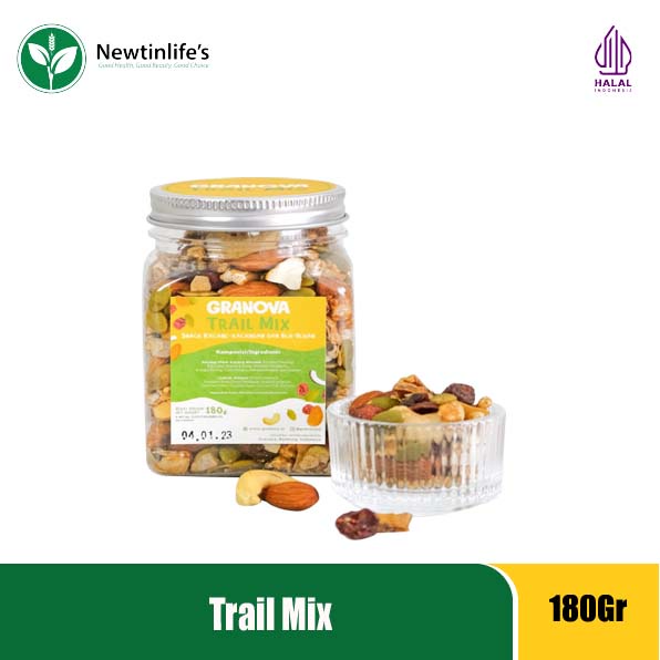Jual Trail Mix Cemilan kacang dan buah kering kacang campur 180gr siap ...