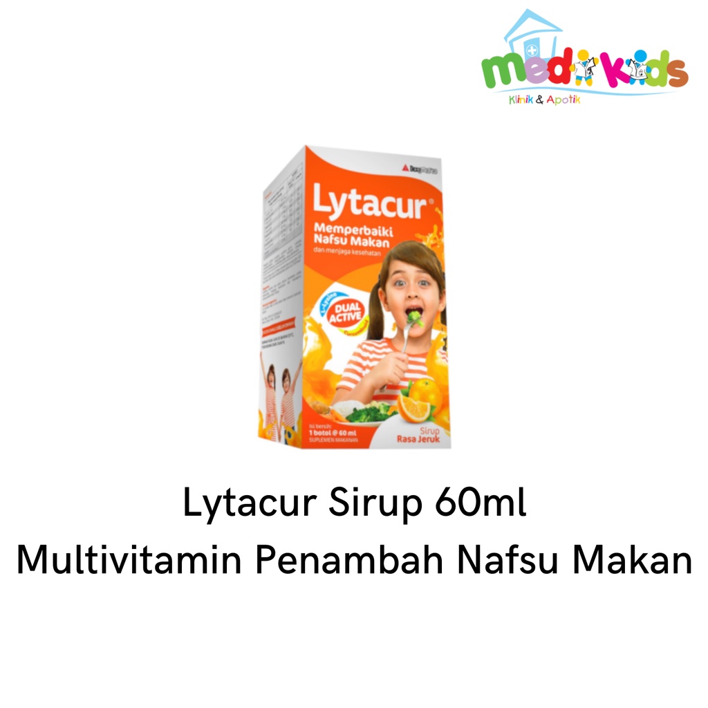 Jual Lytacur Syrup 60 ml - Sirup Penambah Napsu Makan Anak Rasa Jeruk ...