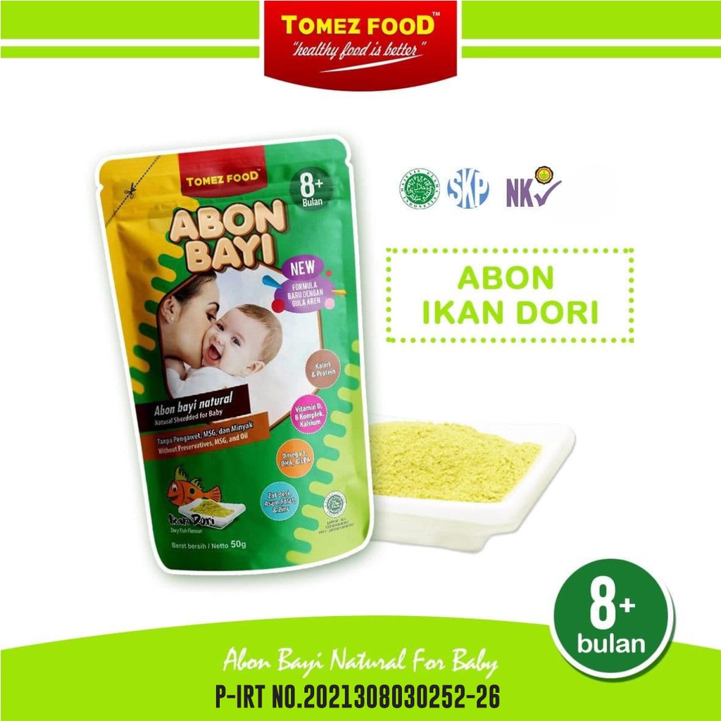 Jual TOMEZ FOOD Abon Ikan Dori MPASI Bayi +8 Bulan | Shopee Indonesia