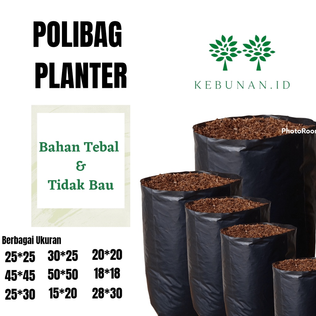 Jual Polibag Tanaman/Polibag Ecer Berbagai Ukuran | Shopee Indonesia