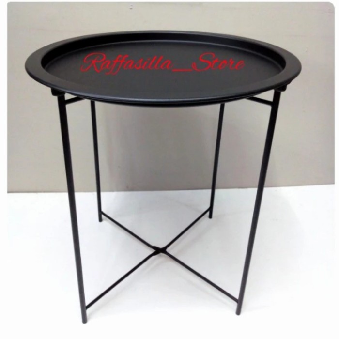 Jual Meja Bar Meja Besi Lipat Teras Bulat Meja End Table Minimalis ...