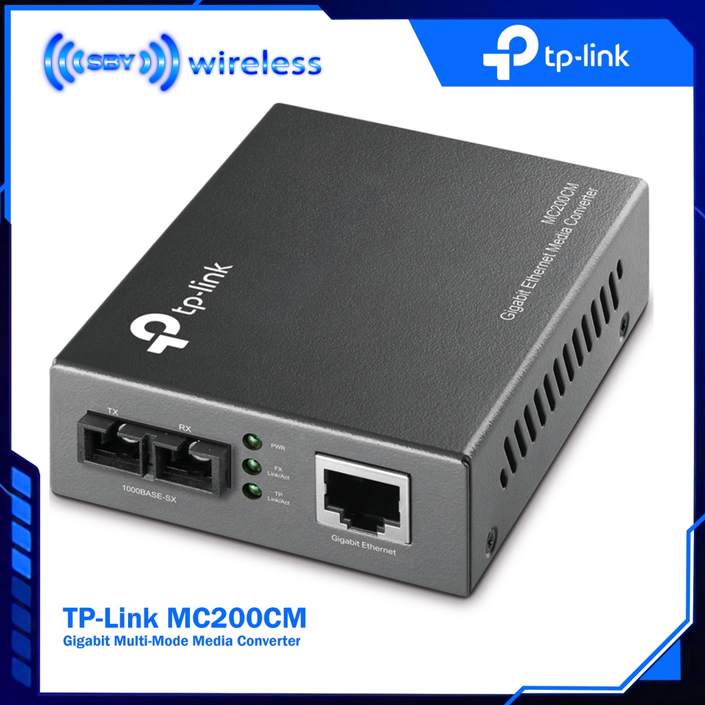 Jual TPLINK MC200CM - Gigabit Multi-Mode Media Converter FO to LAN Gigabit TP Link | Shopee ...