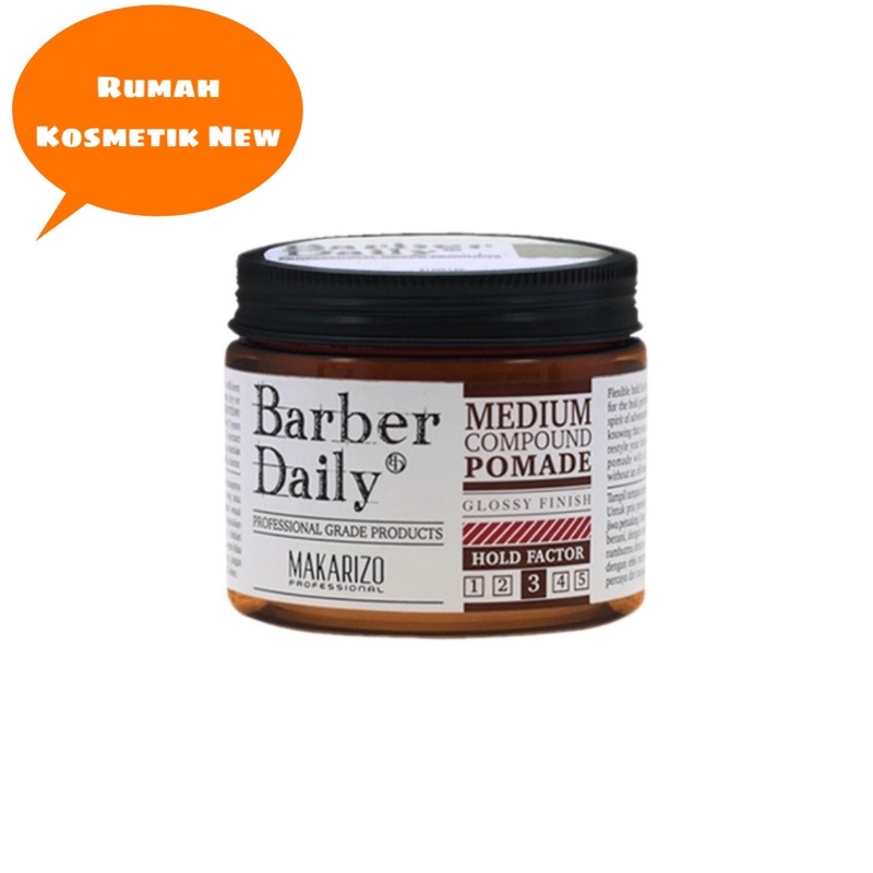 Jual Makarizo Professional Barber Daily Medium Pomade 120 ML | Shopee ...