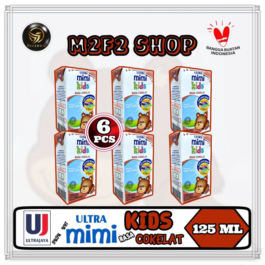 Jual Susu Ultra Mimi Kids Kotak UHT Cokelat | Chocolate - 125 ml ...