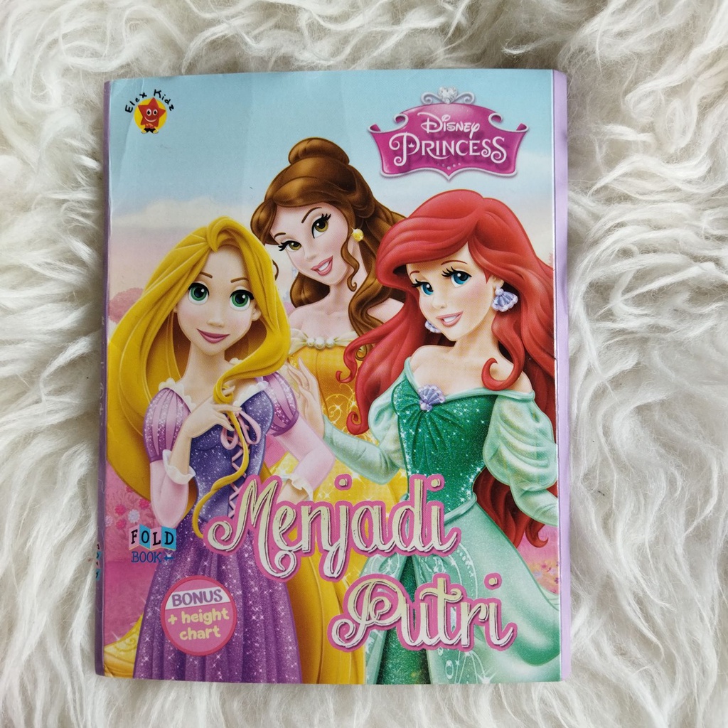Jual Buku menjadi putri princess disney rapunzel belle ariel second ...