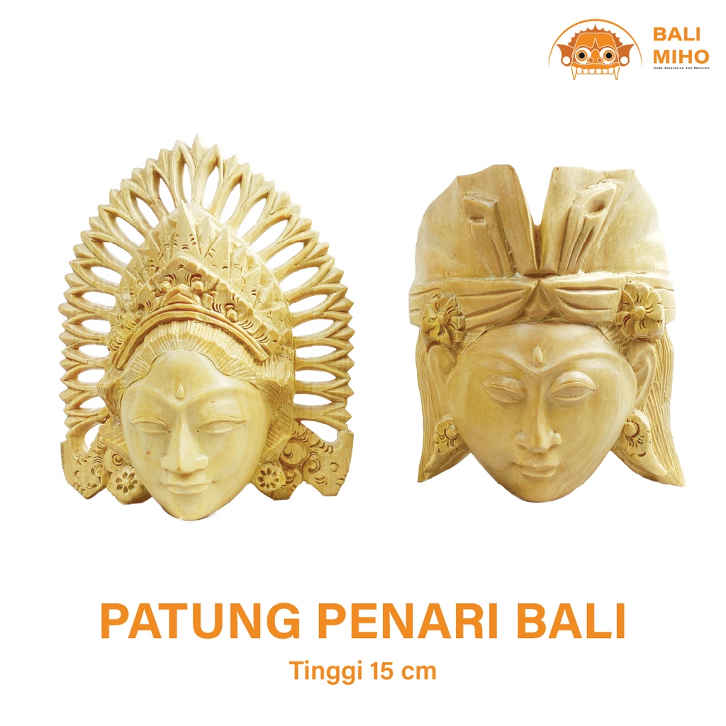 Jual Patung Kepala Kecak Janger 15 cm - Patung Kecak - Patung Penari ...