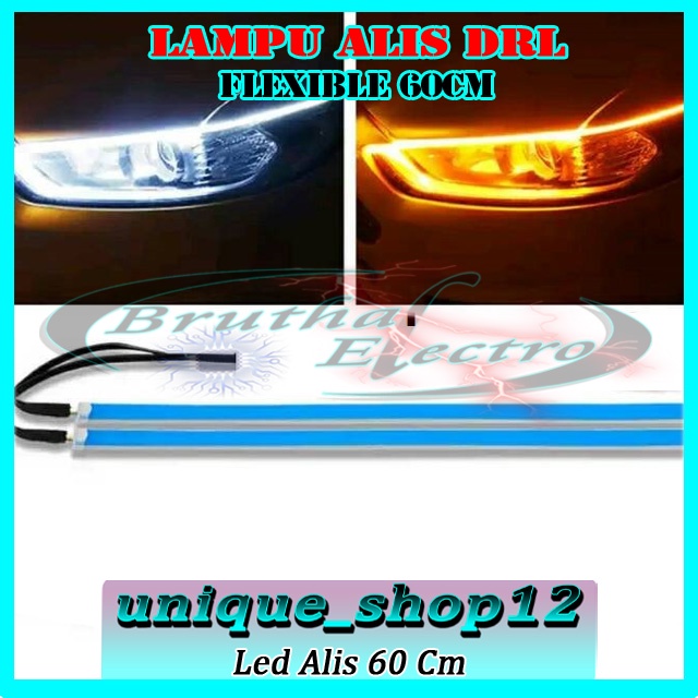 Jual Lampu LED Alis DRL 60Cm Flexible Universal Senja, Sein Mobil Motor ...
