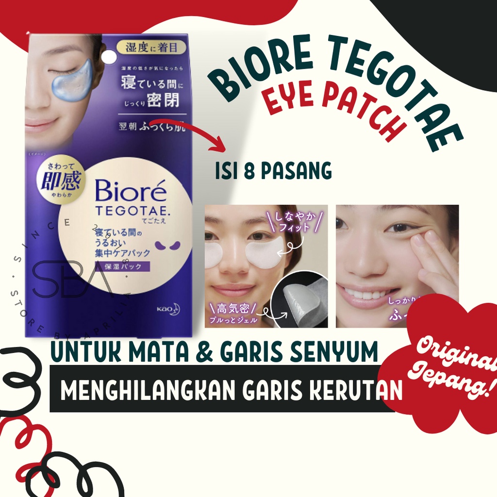Jual Biore Tegotae Eye Patch (8 Pairs) Original Jepang, Masker Mata ...
