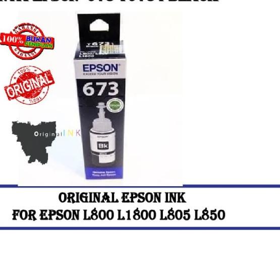 Jual Tinta Epson L800 L1800 L805 L850 Black 673 T6731 | Shopee Indonesia