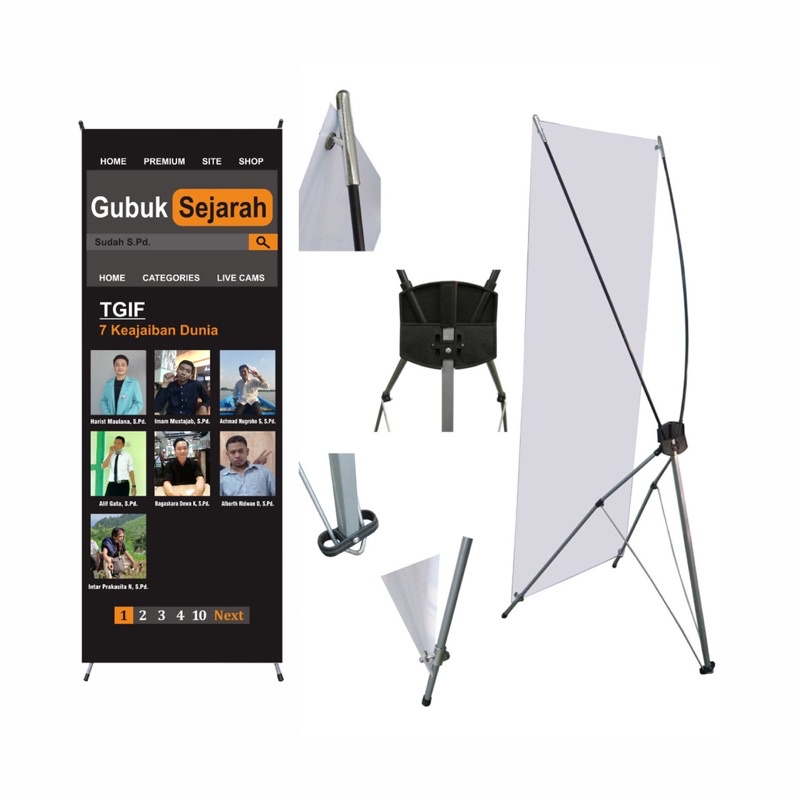 Jual (free design) SATU HARI JADI Paket X banner Paket Y banner Banner ...