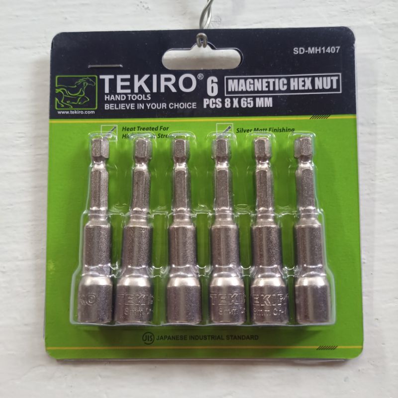 Jual TEKIRO MAGNET NUT Kunci Baut Taso Ukuran 8mm x 65mm | Mata Bor Taso 8x65 CR-V | Kunci Sok ...