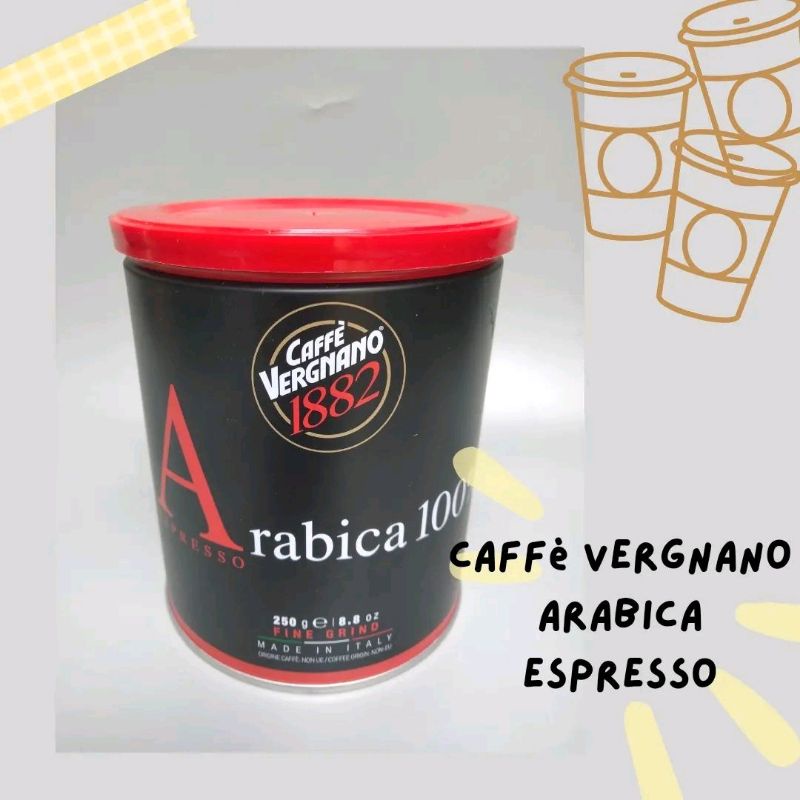 Jual Caffe vergnano 1882 Arabica 100% espresso | Shopee Indonesia