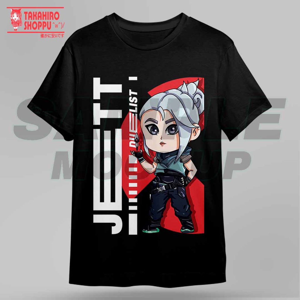 Jual Baju Kaos Anime VALORANT CHIBI - JETT PRINT DTF | Shopee Indonesia