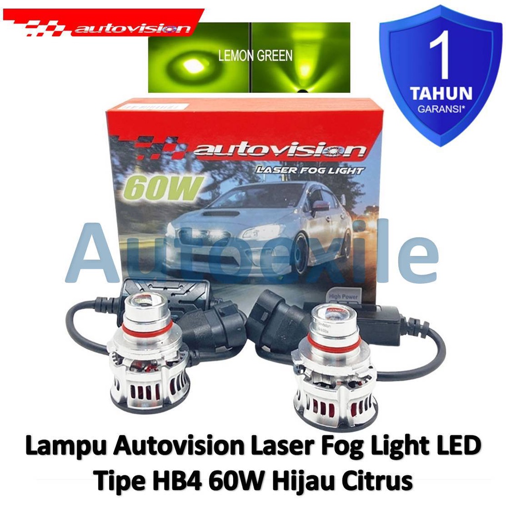 Jual Autovision Laser Fog Light LED HB4 9006 Citrus Hijau Kekuningan ...