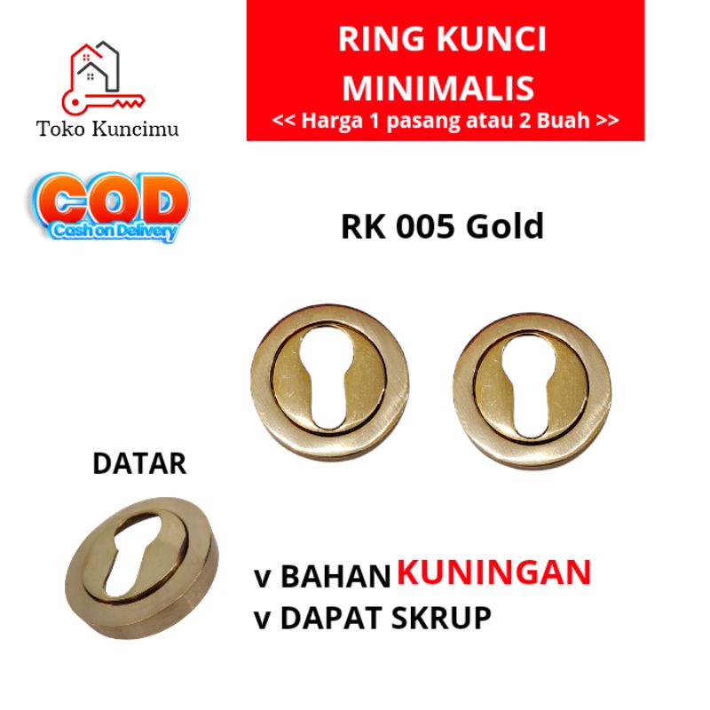 Jual Cover Cylinder Penutup lubang kunci pintu Ring kunci silinder ...