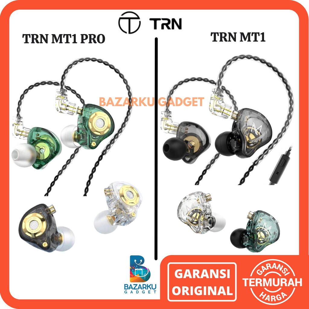 Jual Headset TRN MT1 PRO Headset TRN MT1 Dynamic Metal In Ear Earphone ...
