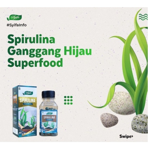 Jual Kapsul Ekstrak Spirulina SYIFA BPOM Isi 60 - Spirulina | Shopee Indonesia
