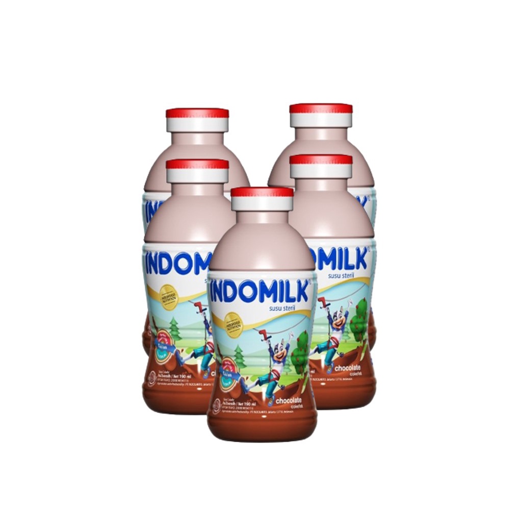 Jual Indomilk Susu Steril Coklat Botol 5 x 190 mL | Shopee Indonesia