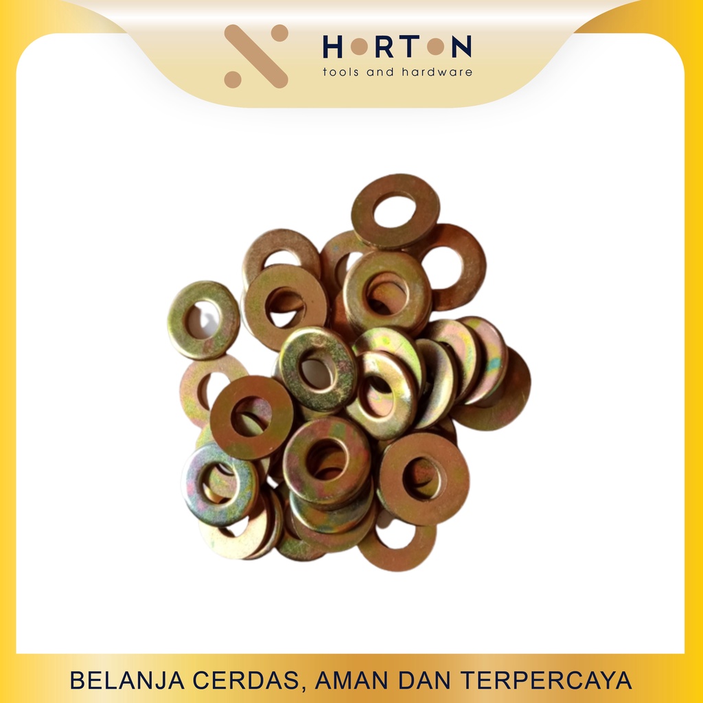 Jual RING PLAT KUNING M10 X 20 PER PCS | Shopee Indonesia