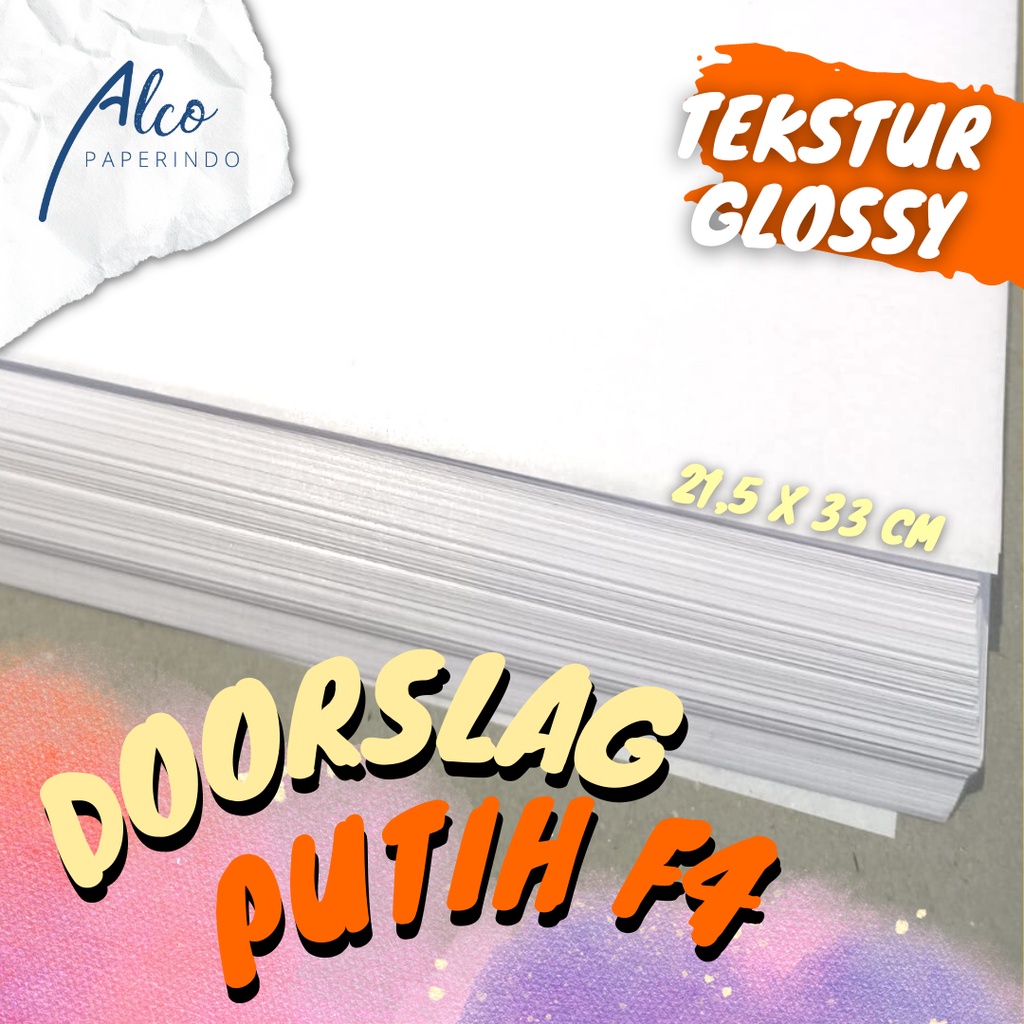Jual Doorslag Wrapping Paper Duslak Warna Putih F4 Folio | Shopee Indonesia