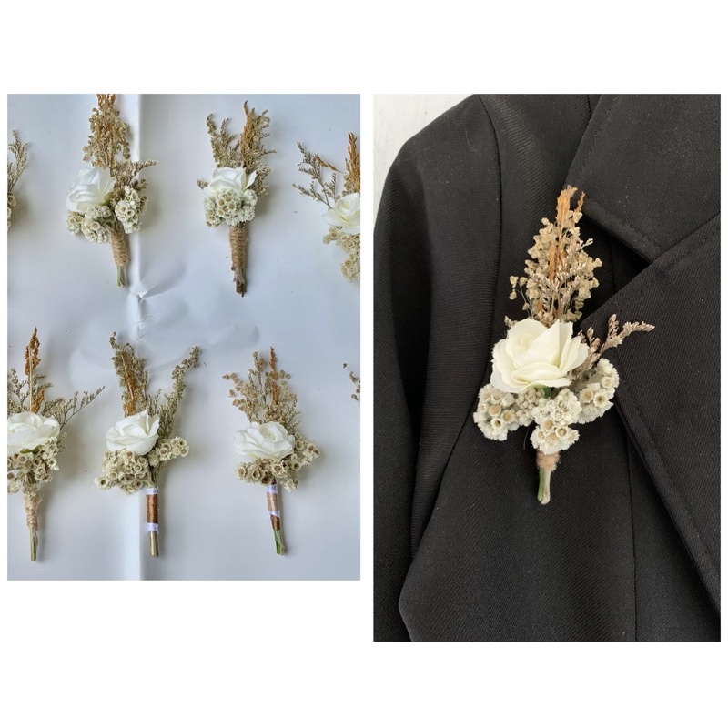 Jual Corsage Boutonniere Bunga Jas Bunga Pin Jas Sudah Termasuk Peniti ...