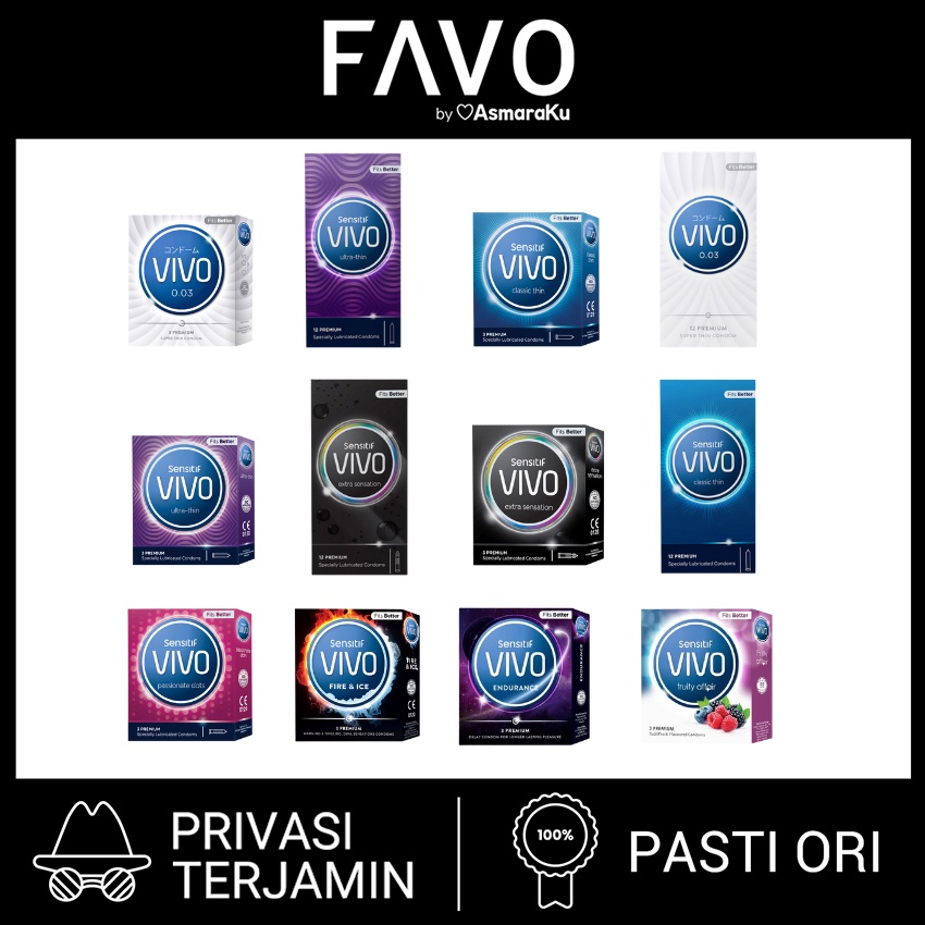 Jual Kondom Vivo - Kondom Vivo Classic Thin / Ultra Thin / 0,03 ...