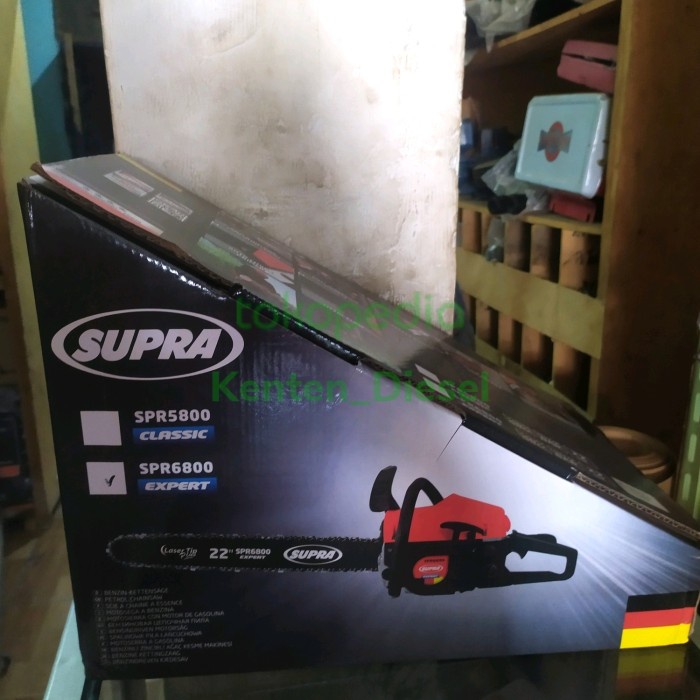 Jual !!!!!!] chainsaw supra 22Inch Laser gergaji mesin kayu Sinso senso ...