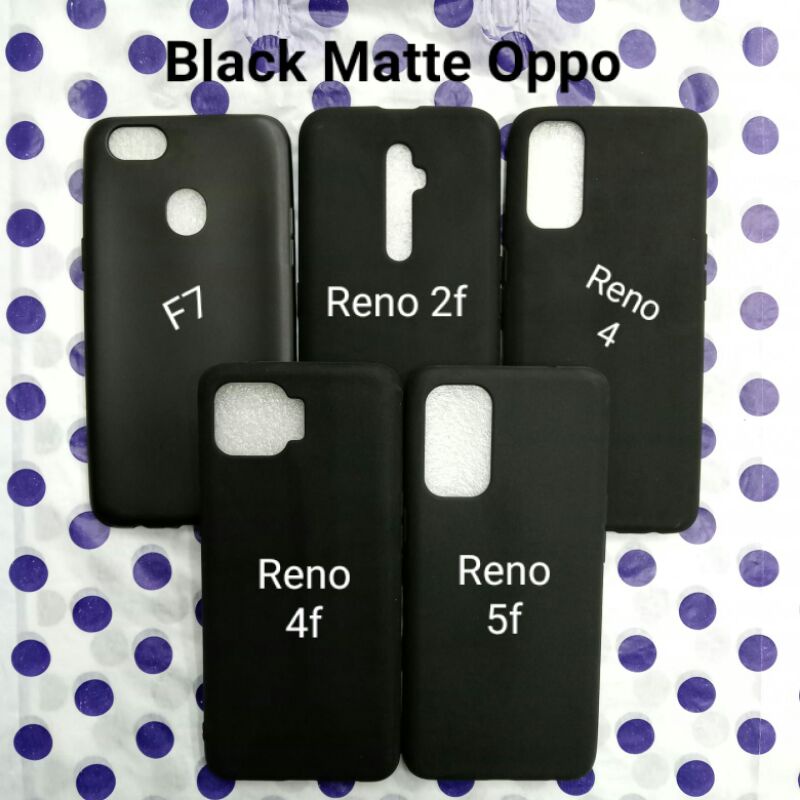 Jual Black Matte Slim Oppo F7/Reno 2f/Reno 4/Reno 4f/Reno 5 Soft Case ...