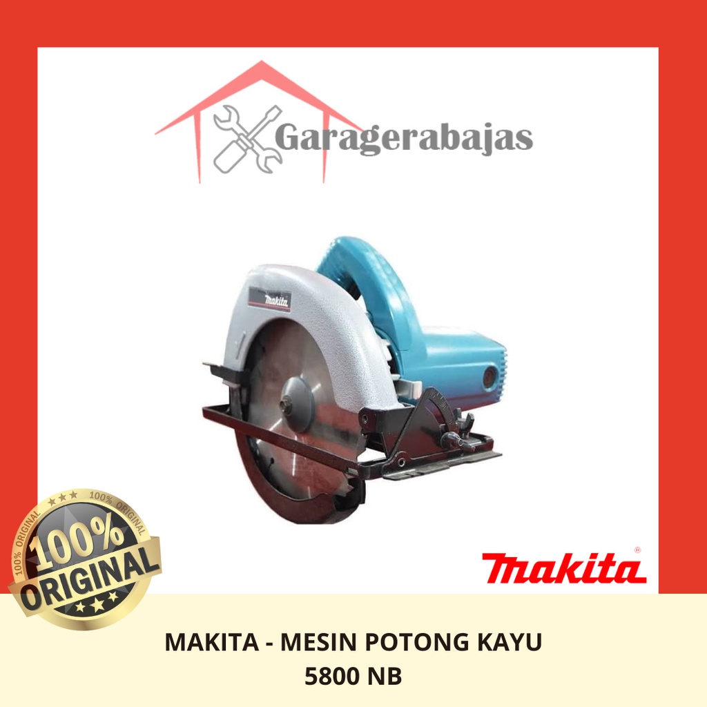 Jual Makita 5800 Nb 5800nb Mesin Potong Kayu -circular Saw | Shopee ...
