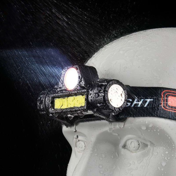 Jual Lampu Senter Kepala Head Lamp Led 2 Mode 90° Waterproof ...