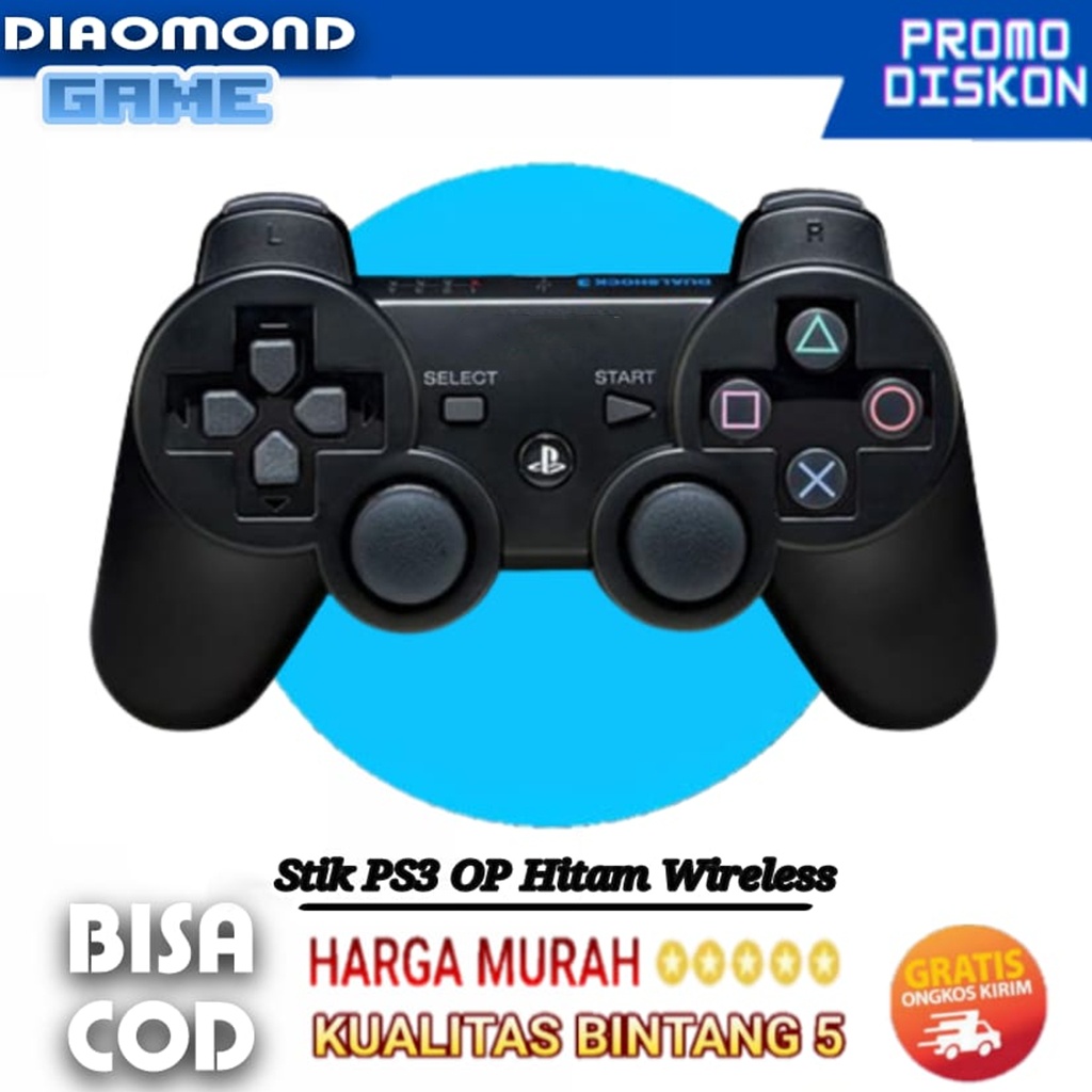 Jual stik ps3 warna dan hitam Op premium + plus plus Double Getar ...