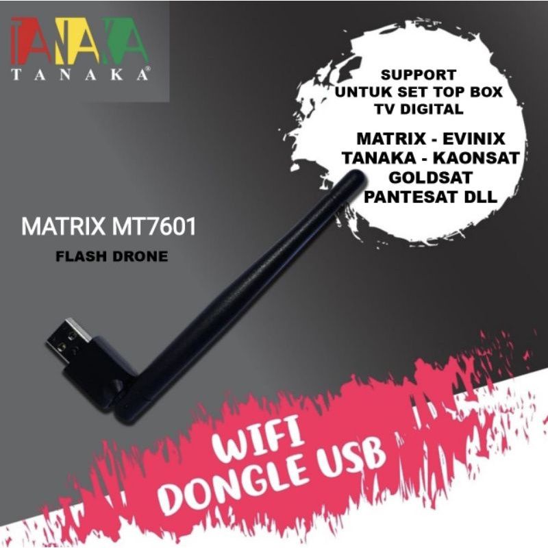Jual USB Wifi Dongle Untuk STB DVB-T2 Tanaka Matrix Evinix Lgsat DLL ...