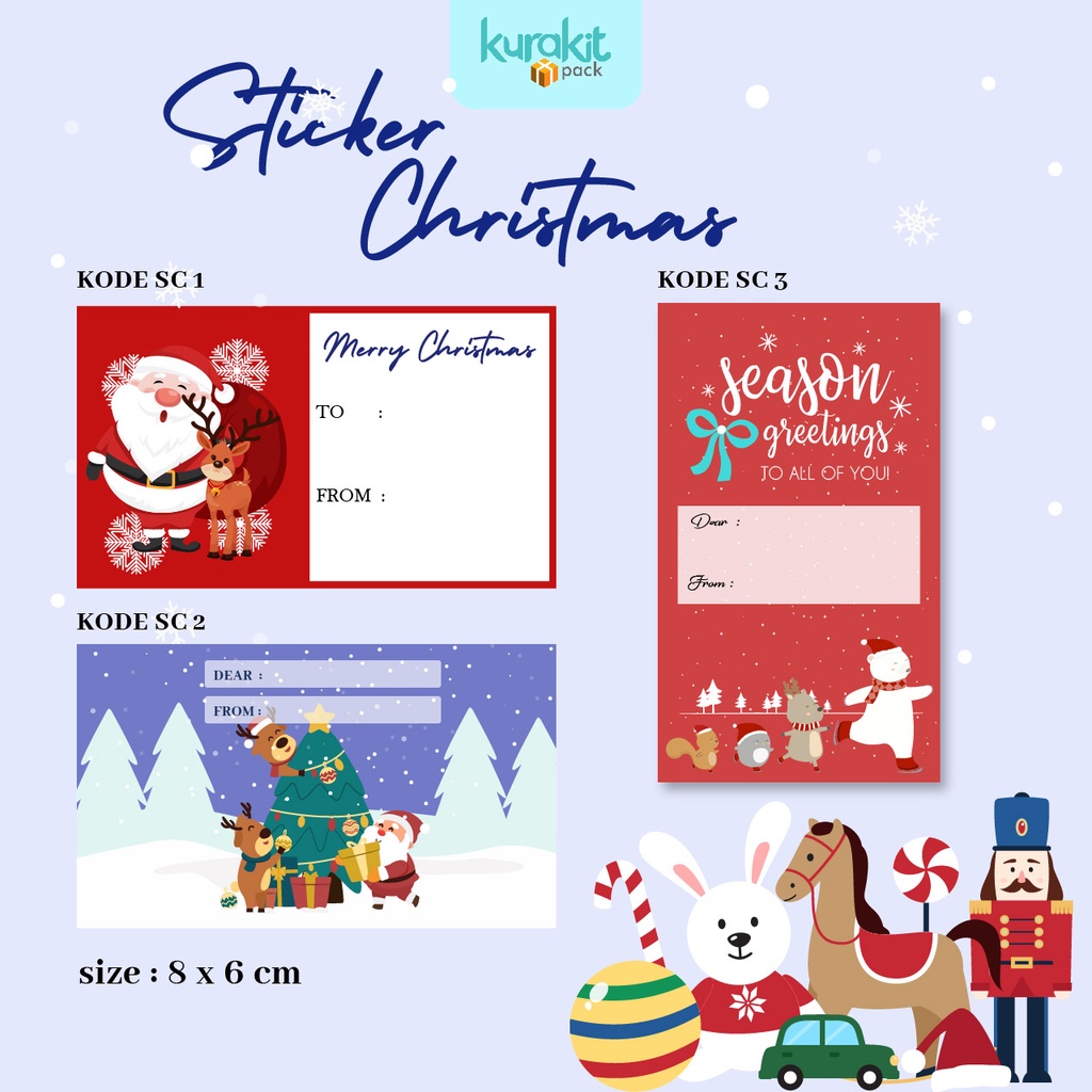 Jual Sticker Natal, Sticker Kemasan, Sticker Ucapan, Sticker Hampers ...