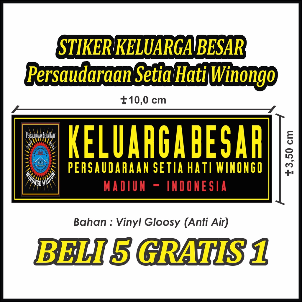 Jual STIKER KELUARGA BESAR PSHW | Shopee Indonesia