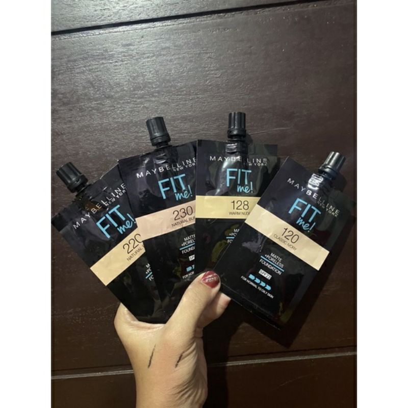 Jual Maybelline Fit Me Matte + Poreless Foundation Sachet| Maybelline ...