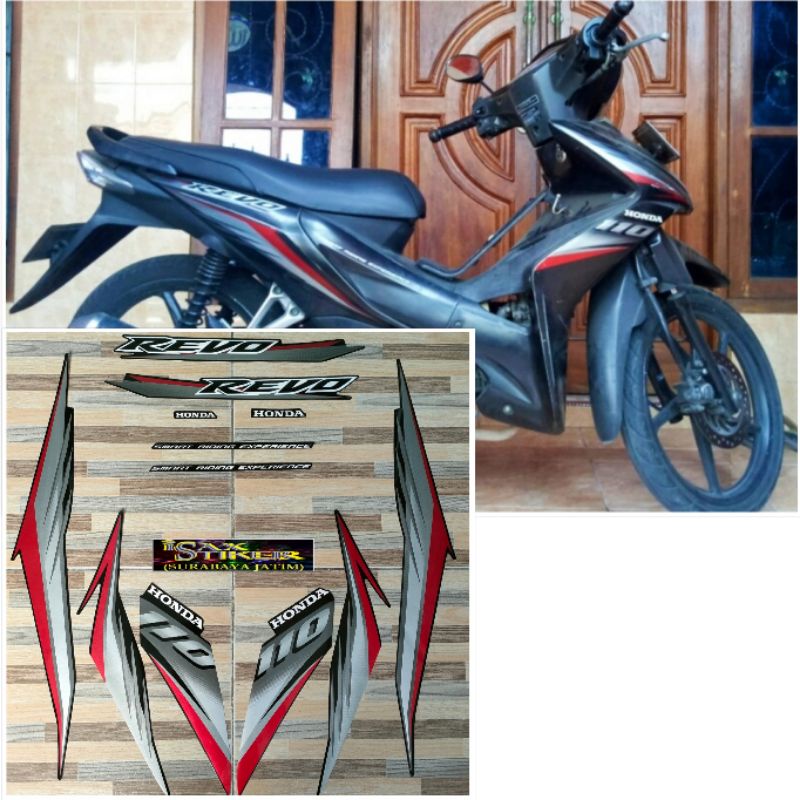 Jual striping original Honda Revo absolut 110 hitam silver merah tahun ...