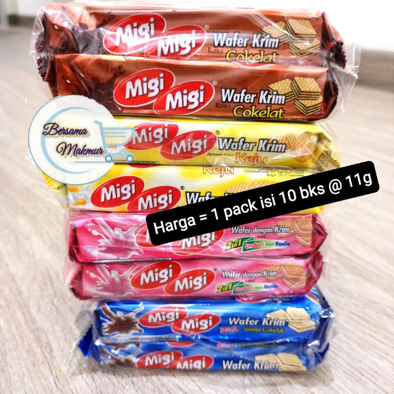 Jual Migi Migi wafer krim (isi 10 bks) | Shopee Indonesia