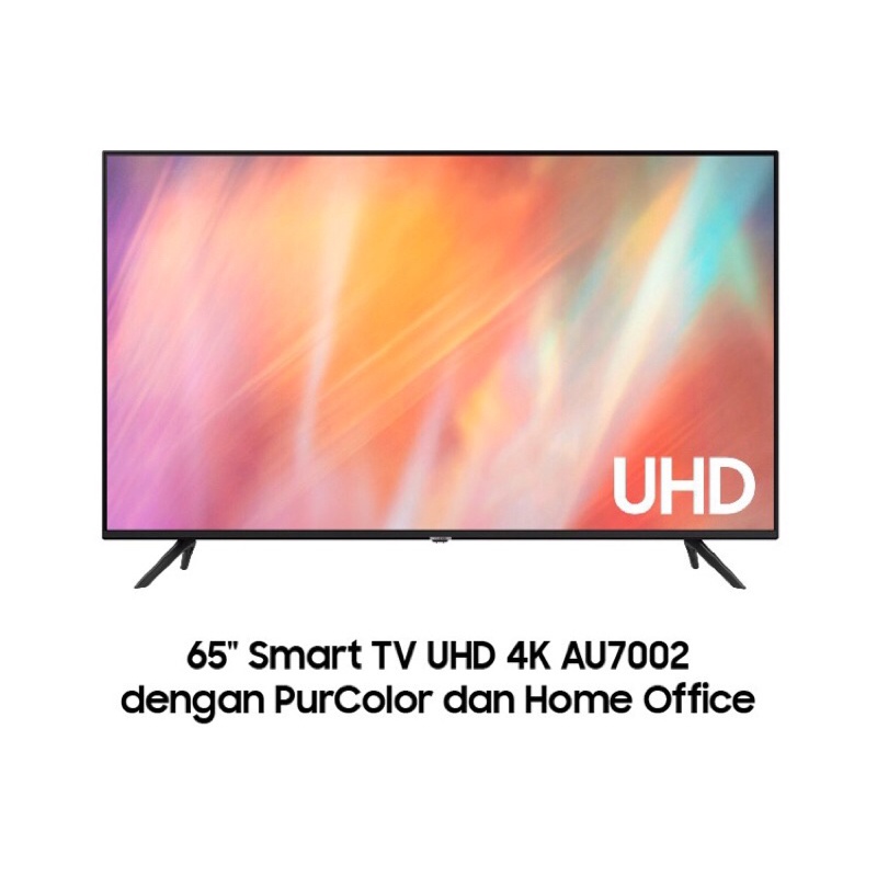 Jual SAMSUNG SMART TV 65 INCH UHD 4K AU7002 DENGAN PURE COLOUR | Shopee ...