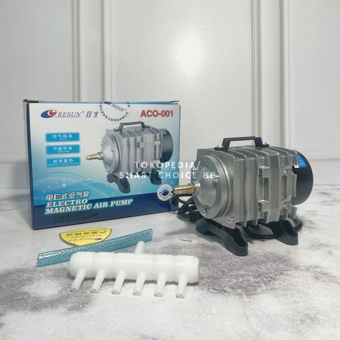 Jual Pompa Udara Aerator Resun ACO 001 ACO-001 ACO001 AQUARIUM KOLAM | Shopee Indonesia