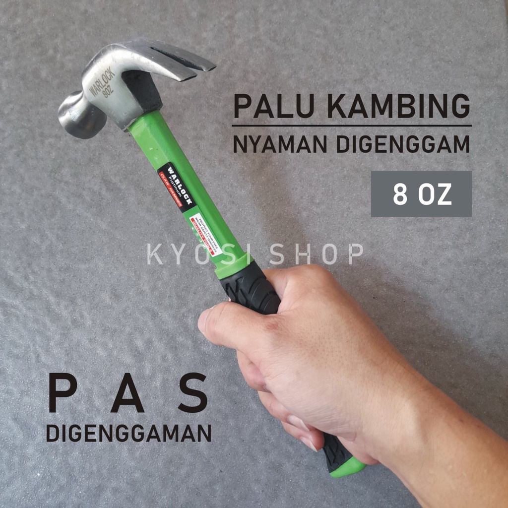 Jual Palu Baja Palu Kambing 8oz Gagang Fiber Karet Palu Cabut Paku Palu ...