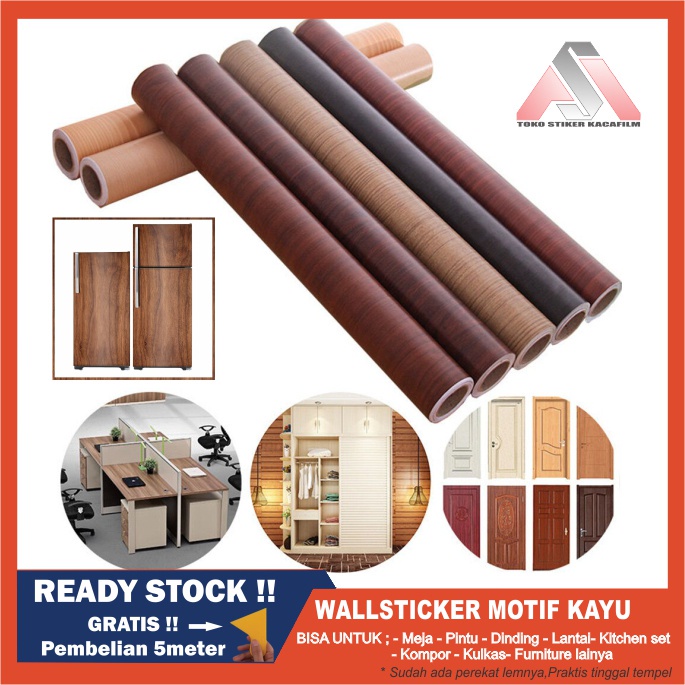 Jual Stiker Motif Serat Kayu Untuk Furniture Meja Lemari Dinding Lantai ...