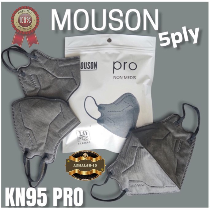 Jual Masker KN95-5Ply PRO Mouson Original Emboss Isi 10 Pcs/Pack ...