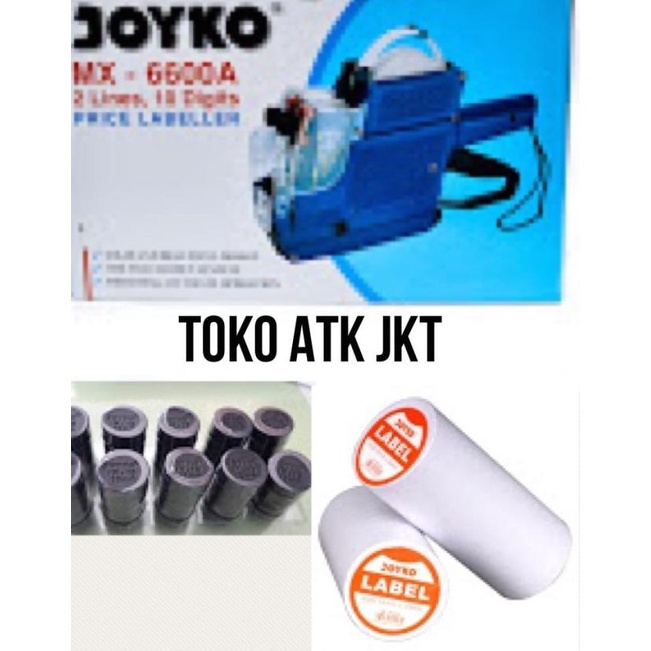 Jual PAKET Alat Label Harga Joyko MX 6600 A ( 2 Baris ) + Refill ...