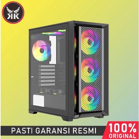 Jual Venom RX Aegon ATX Free 4Fan ARGB Tempered Glass Gaming Case ...