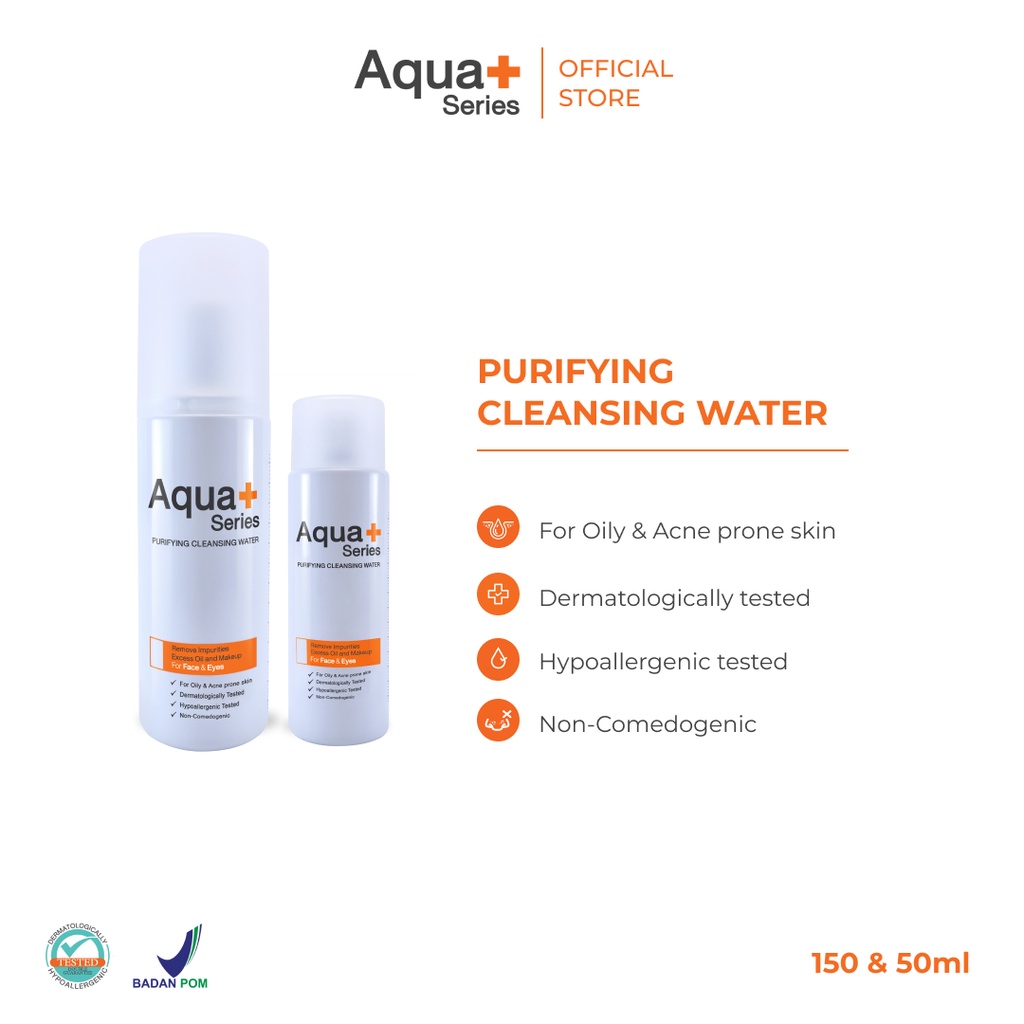 Jual Aqua+ Series - Purifying Cleansing Water 50 Ml | Shopee Indonesia
