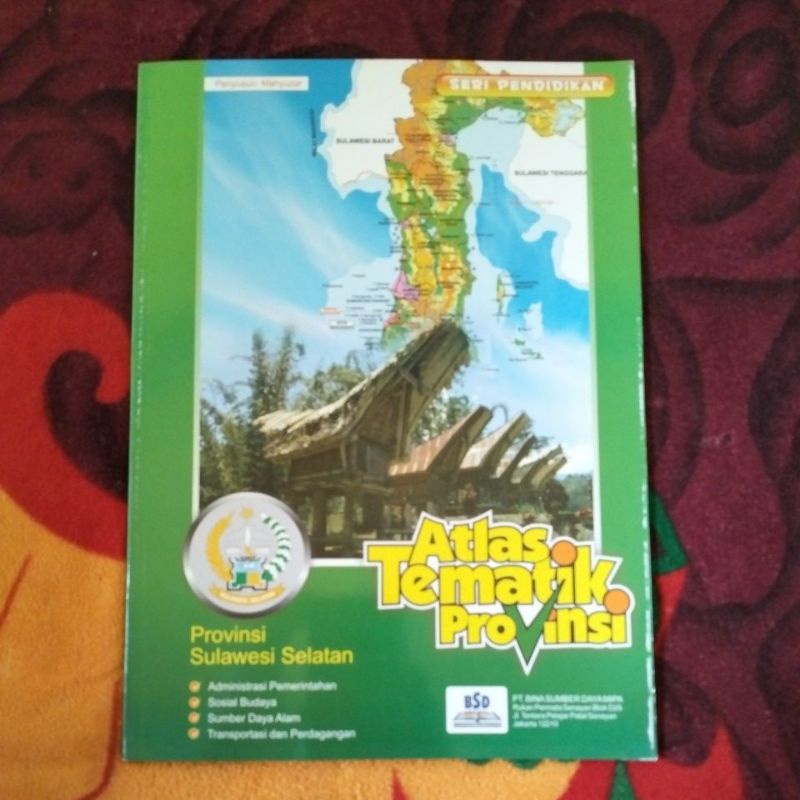 Jual BUKU ORIGINAL PETA ATLAS TEMATIK PROVINSI SULAWESI SELATAN ...